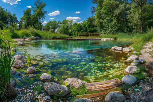 Sustainable Swim Pond Practices for Dry Climates - BackyardSwimPonds